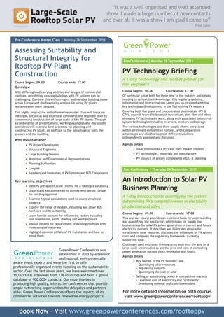 Large Scale Rooftop Pv Brochure | PDF