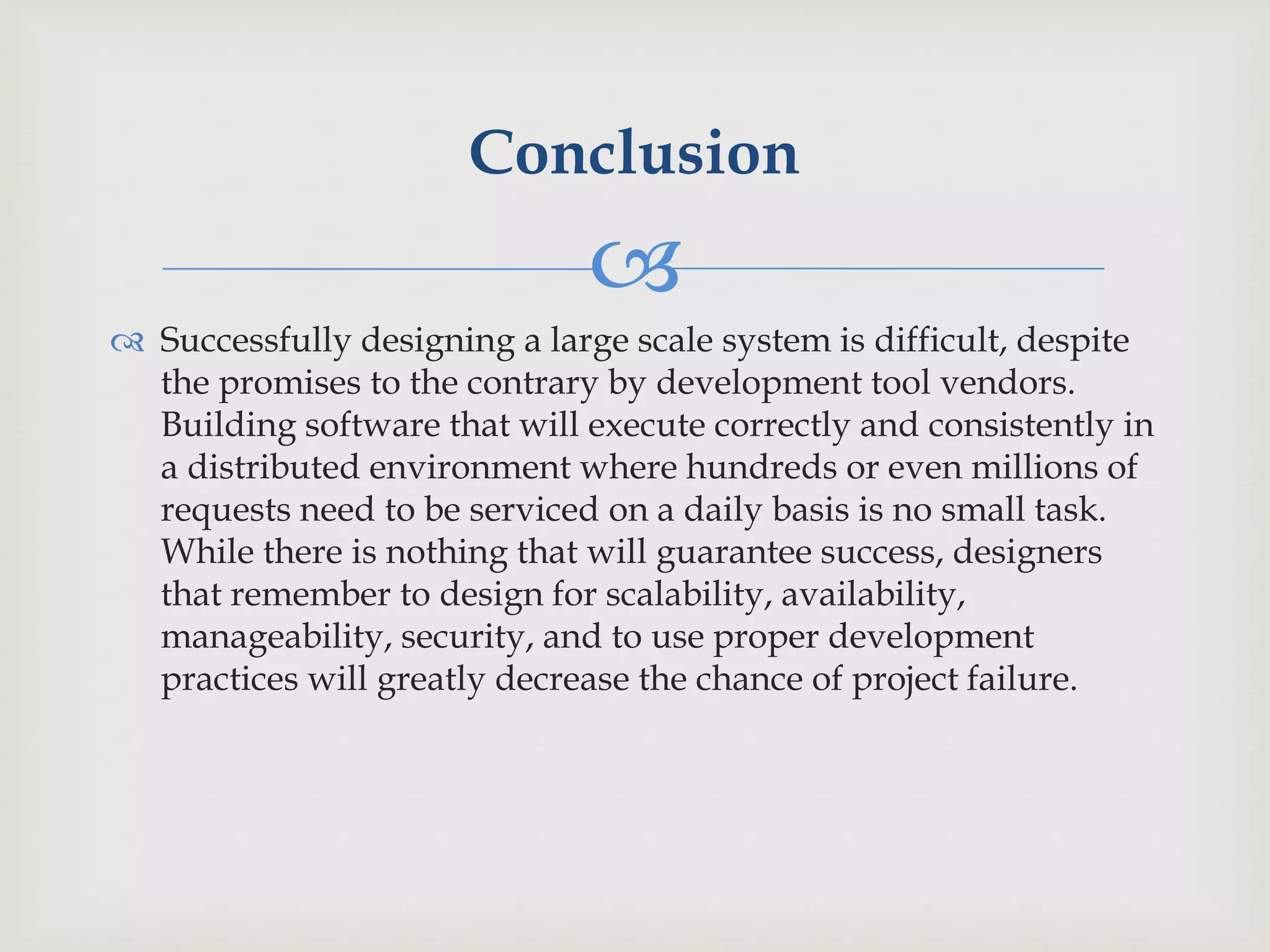 Large scale software development | PPTX