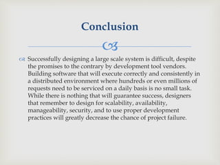 Large scale software development | PPTX