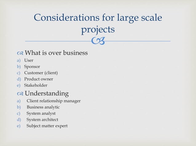 Large scale software development | PPTX