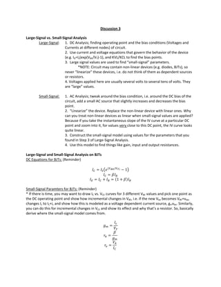 Large signal vs small signal | PDF