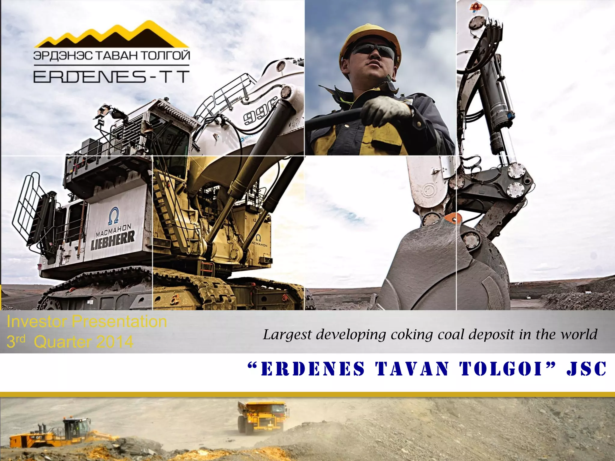 03.09.2014 Largest developing coking coal deposit in the world, Erdenes ...