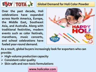 Largest Exporters of Holi Color Powder.pdf