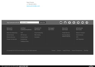 XO Communications has the Largest Installed Base of SIP Connectivity ...