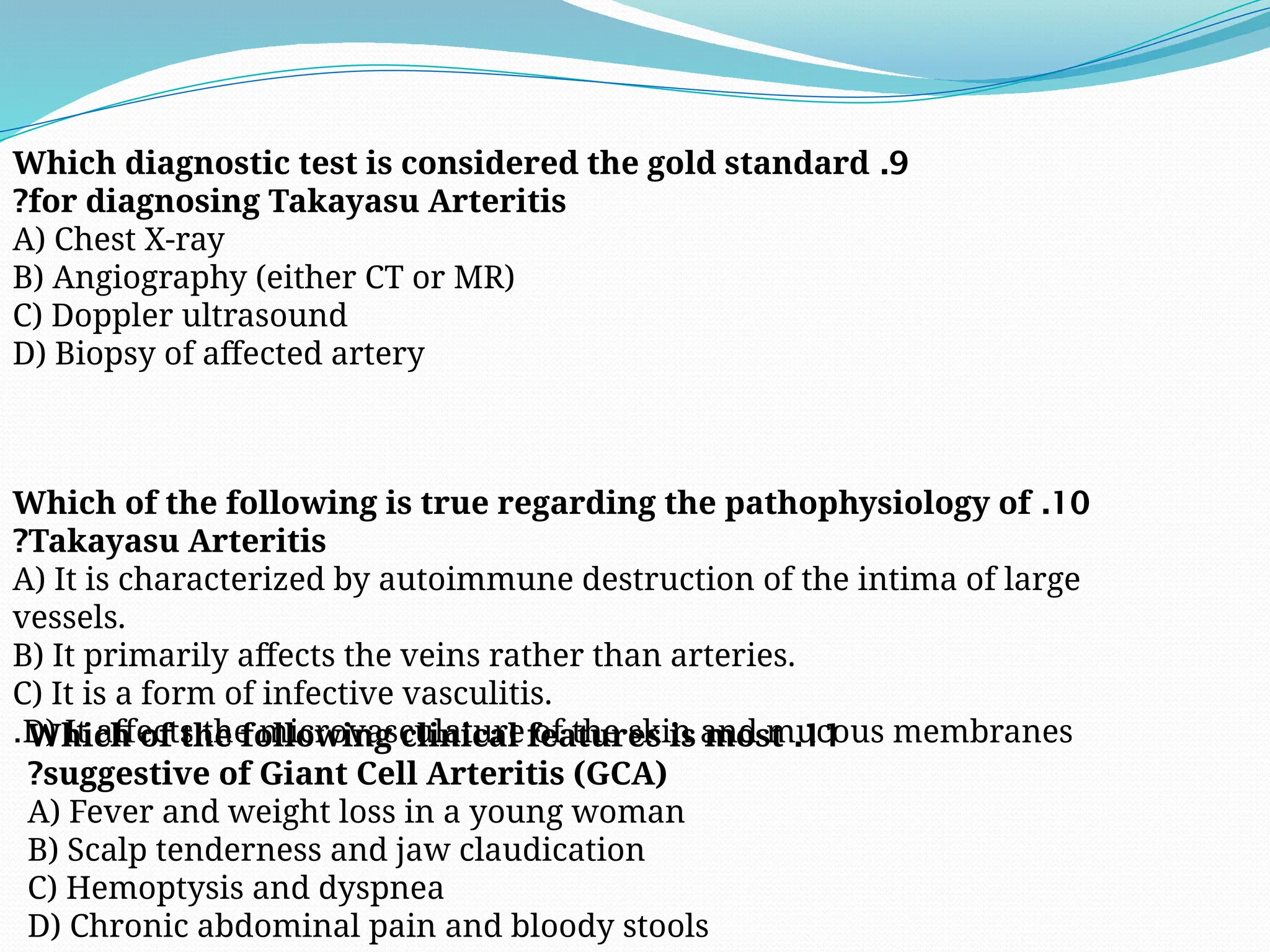 large vessel vasculitis.rheumatology ppt | PPTX