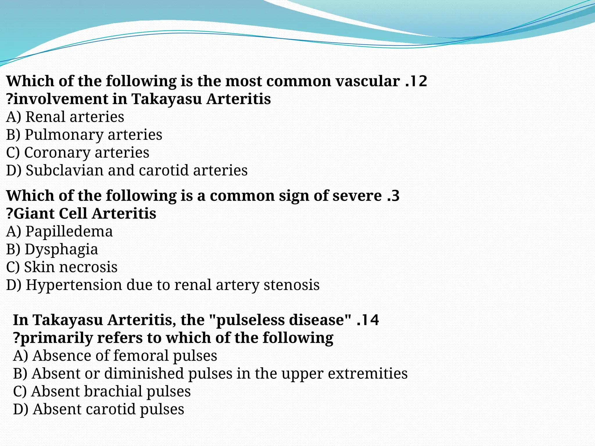 large vessel vasculitis.rheumatology ppt | PPTX