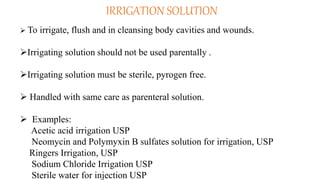 Large volume parenterals | PPTX