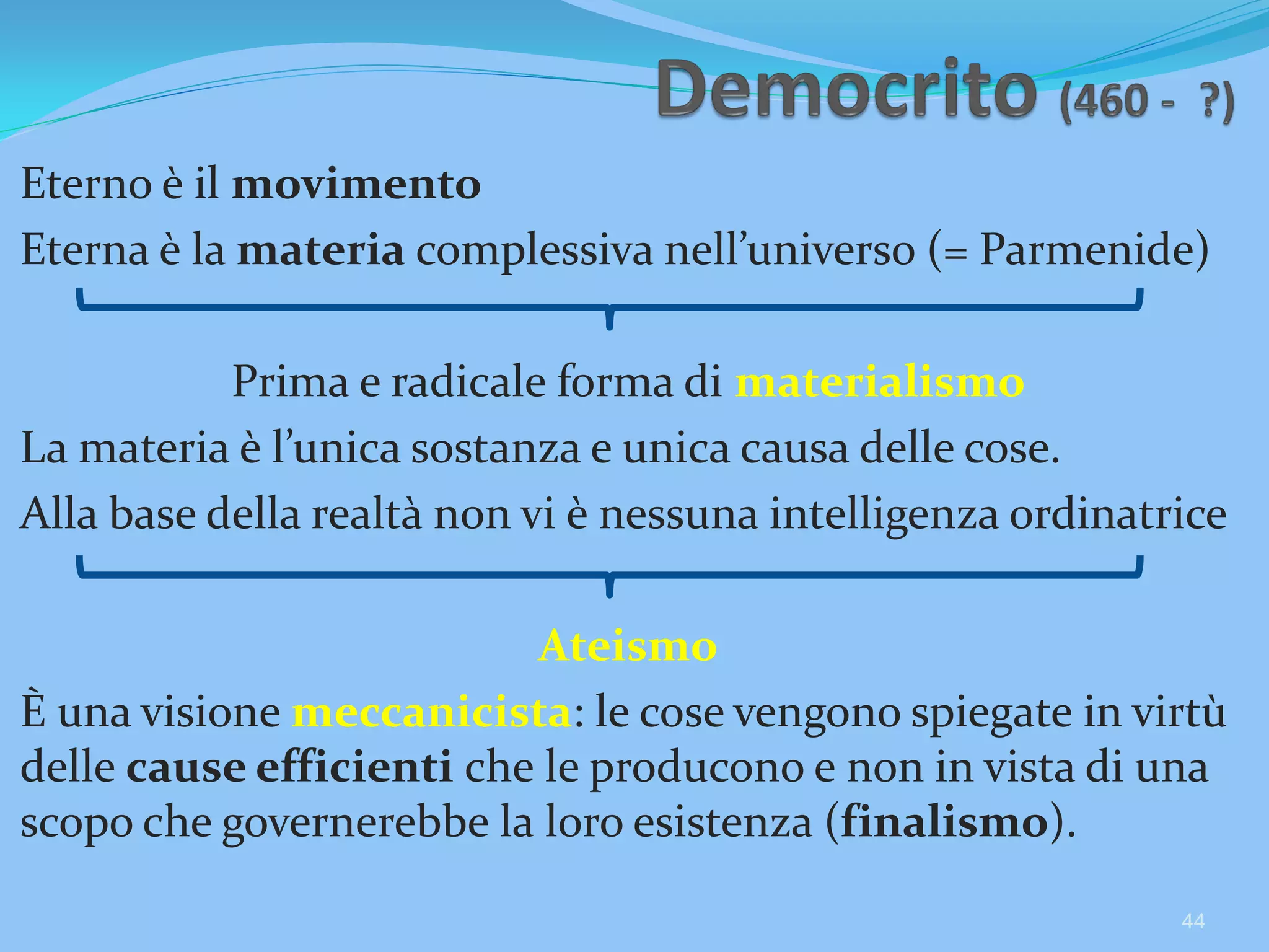 La ricerca del principio | PPT