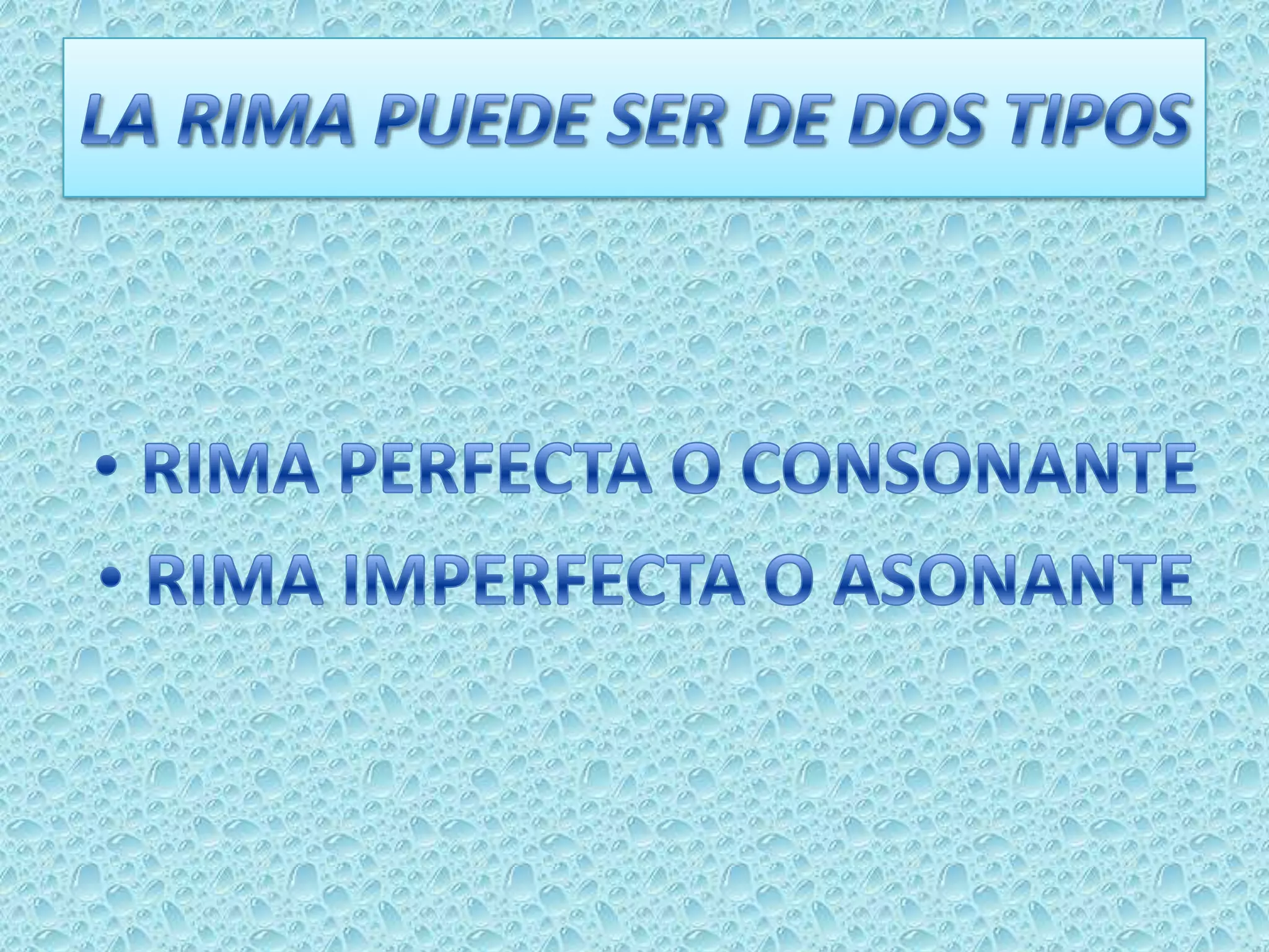 La rima | PPTX