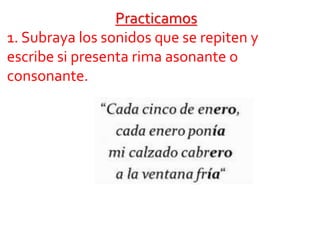 La rima | PPTX