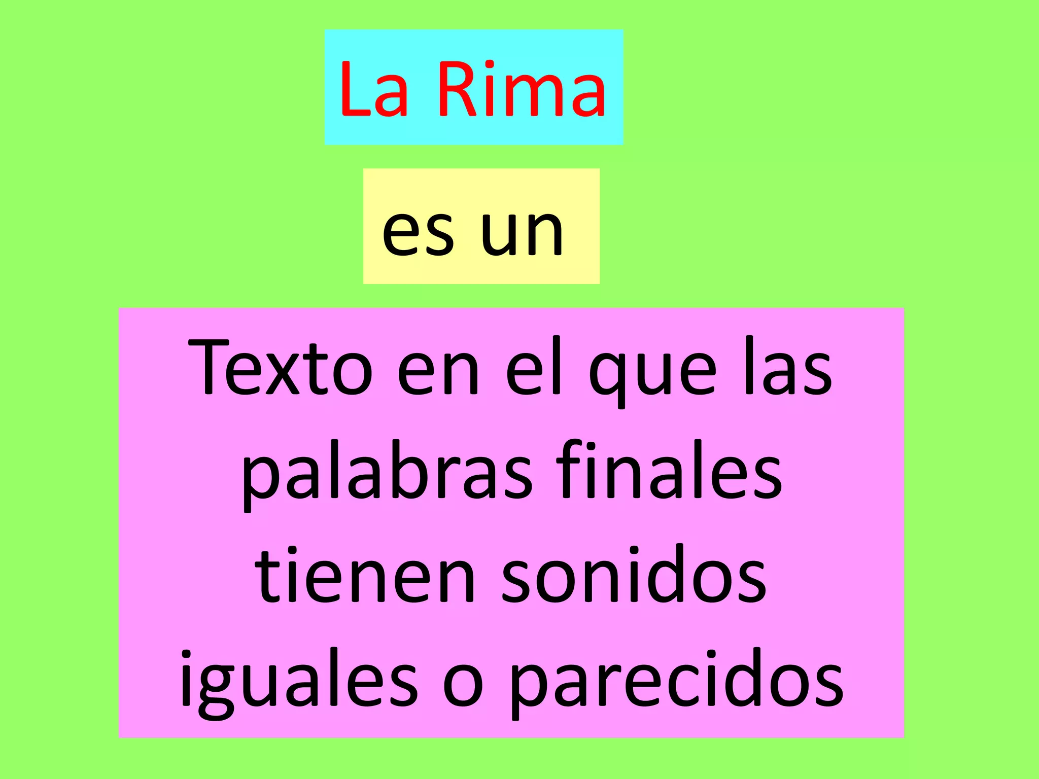 La rima 2º | PPT