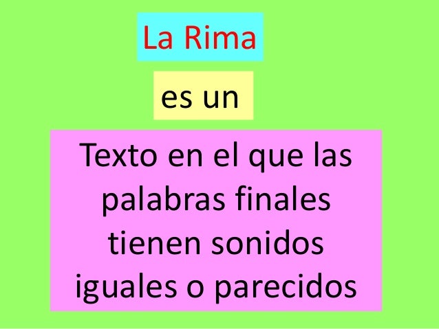 La rima 2º