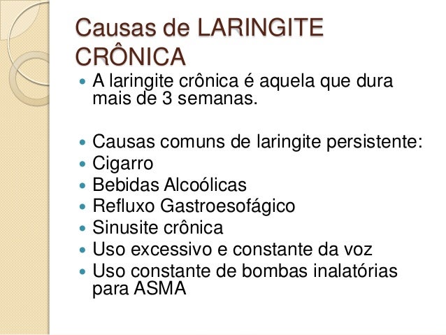 Laringite - causas, sintomas e tratamento