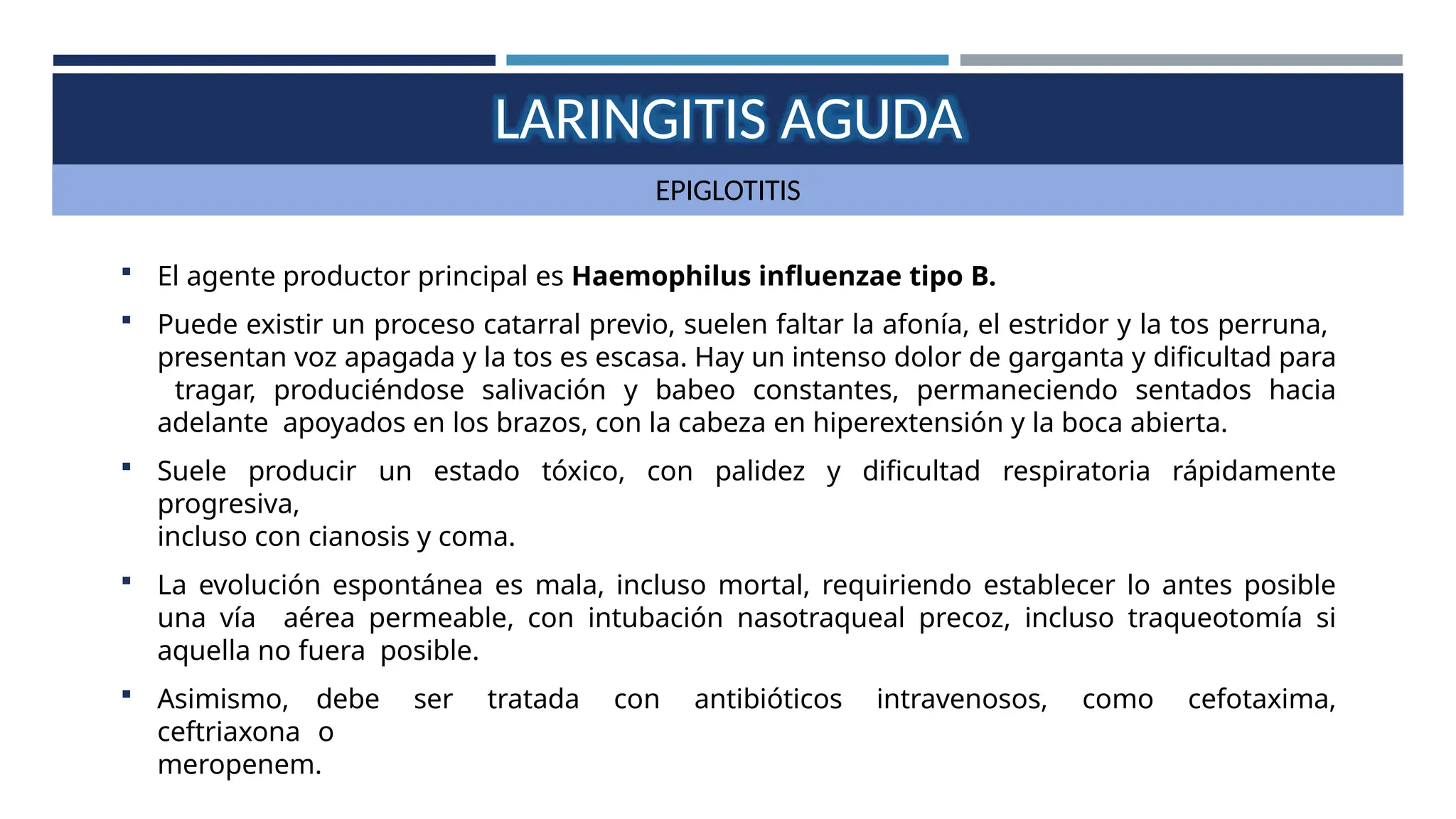 Laringitis Aguda por infección bacteriana y viral | PPT