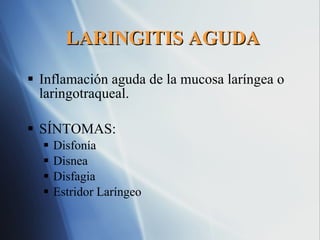 Laringitis Aguda Pre Grado | PPT