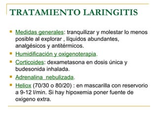 Manejo en Urgencias de la Laringitis aguda en Pediatría | PPT