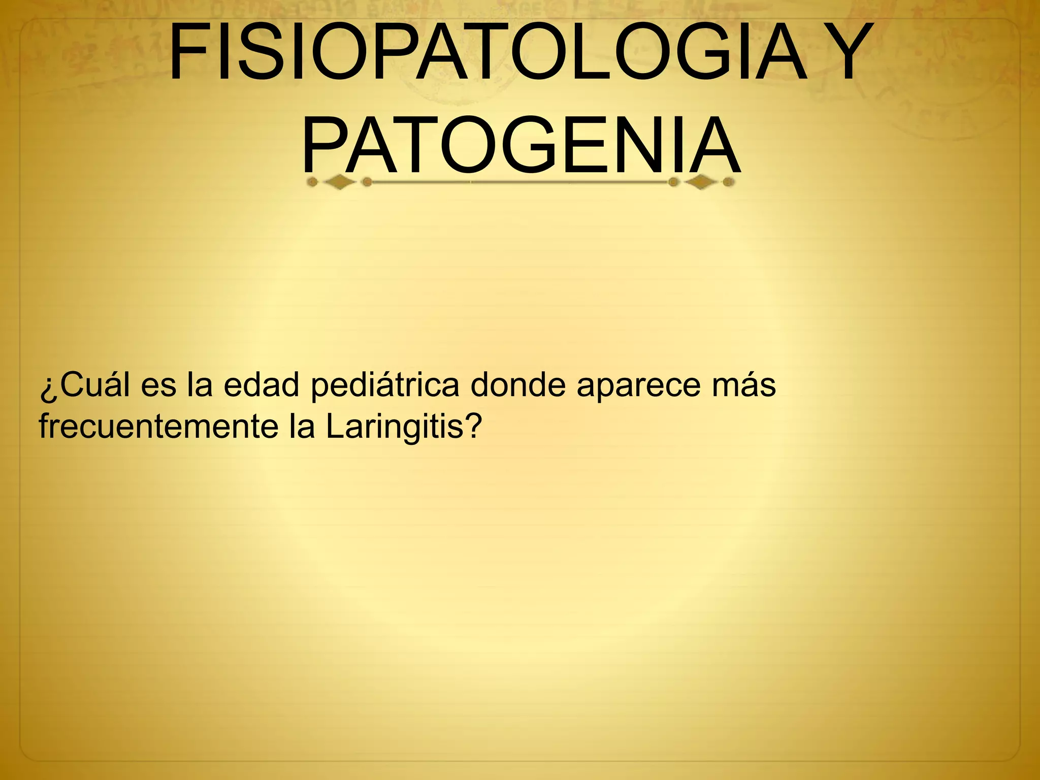 CRUP: Laringitis Pediatría | PPTX