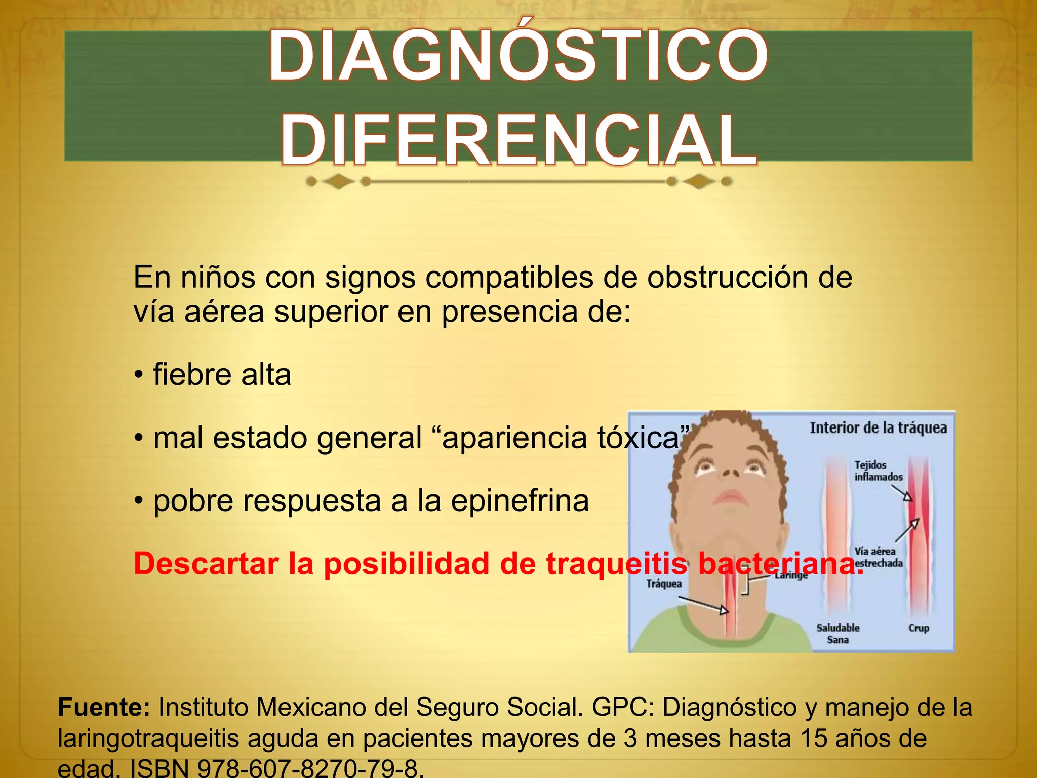 CRUP: Laringitis Pediatría | PPTX