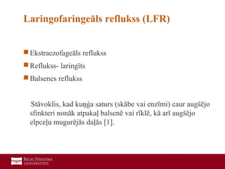 Laringofaringeāls reflukss | PPT