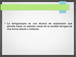Laringoscopia | PPT