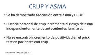 Laringotraqueitis Aguda (CRUP) y Bronquiolitis | PPTX