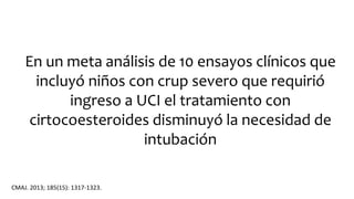Laringotraqueitis Aguda (CRUP) y Bronquiolitis | PPTX