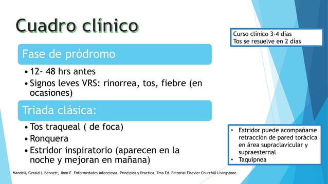 Laringotraqueobronquitis aguda (crup) , bronquitis, bronquiolitis ...