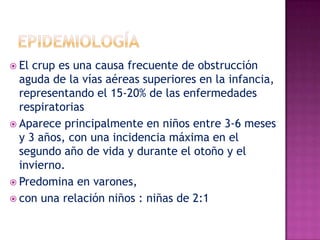 Laringotraqueobronquitis (crup) | PPTX