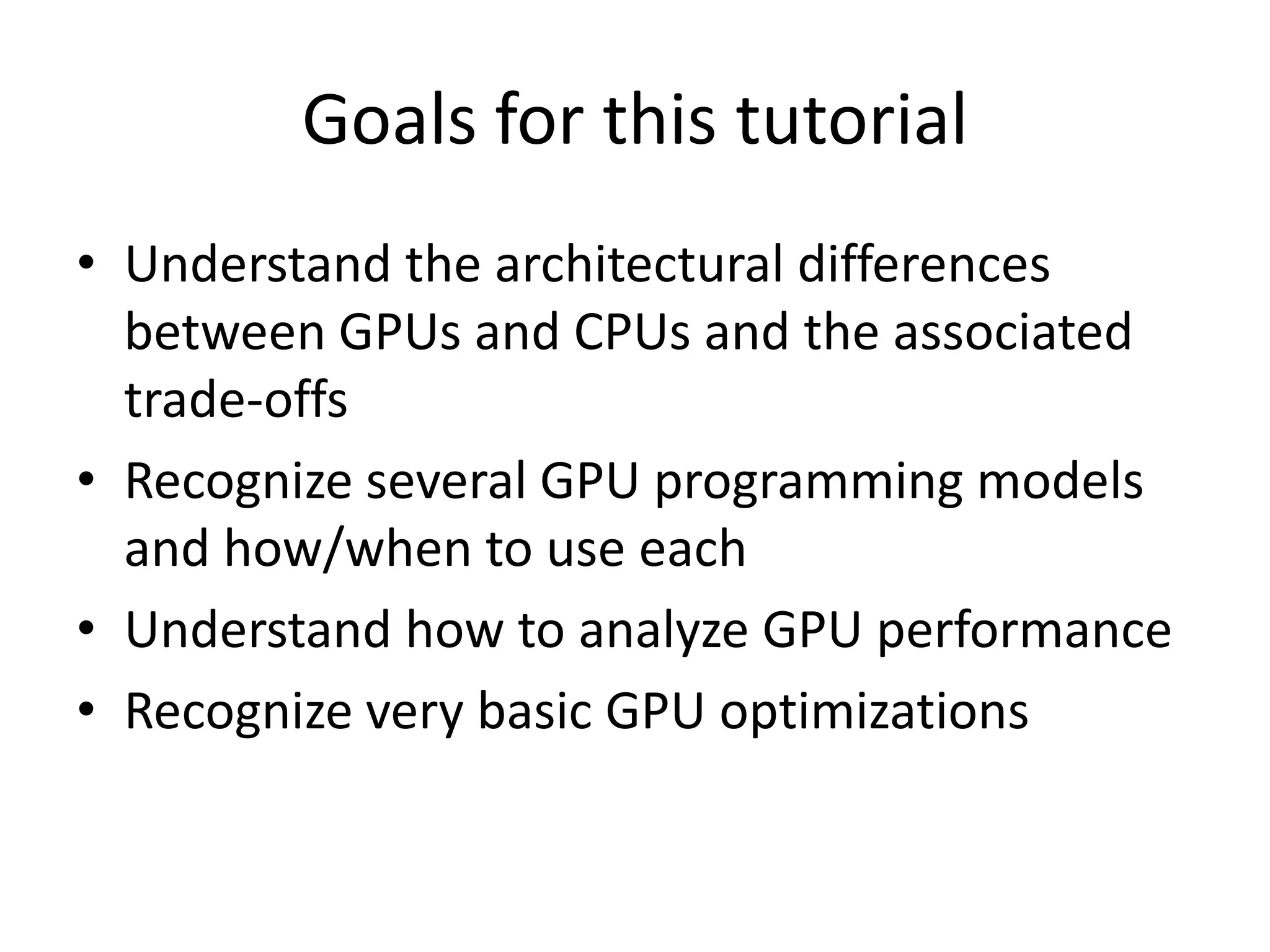 Cug2011 Introduction To Gpu Computing Pdf Operating Systems Computer Software And Applications