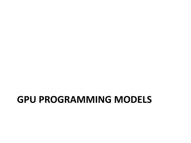 CUG2011 Introduction to GPU Computing | PPT