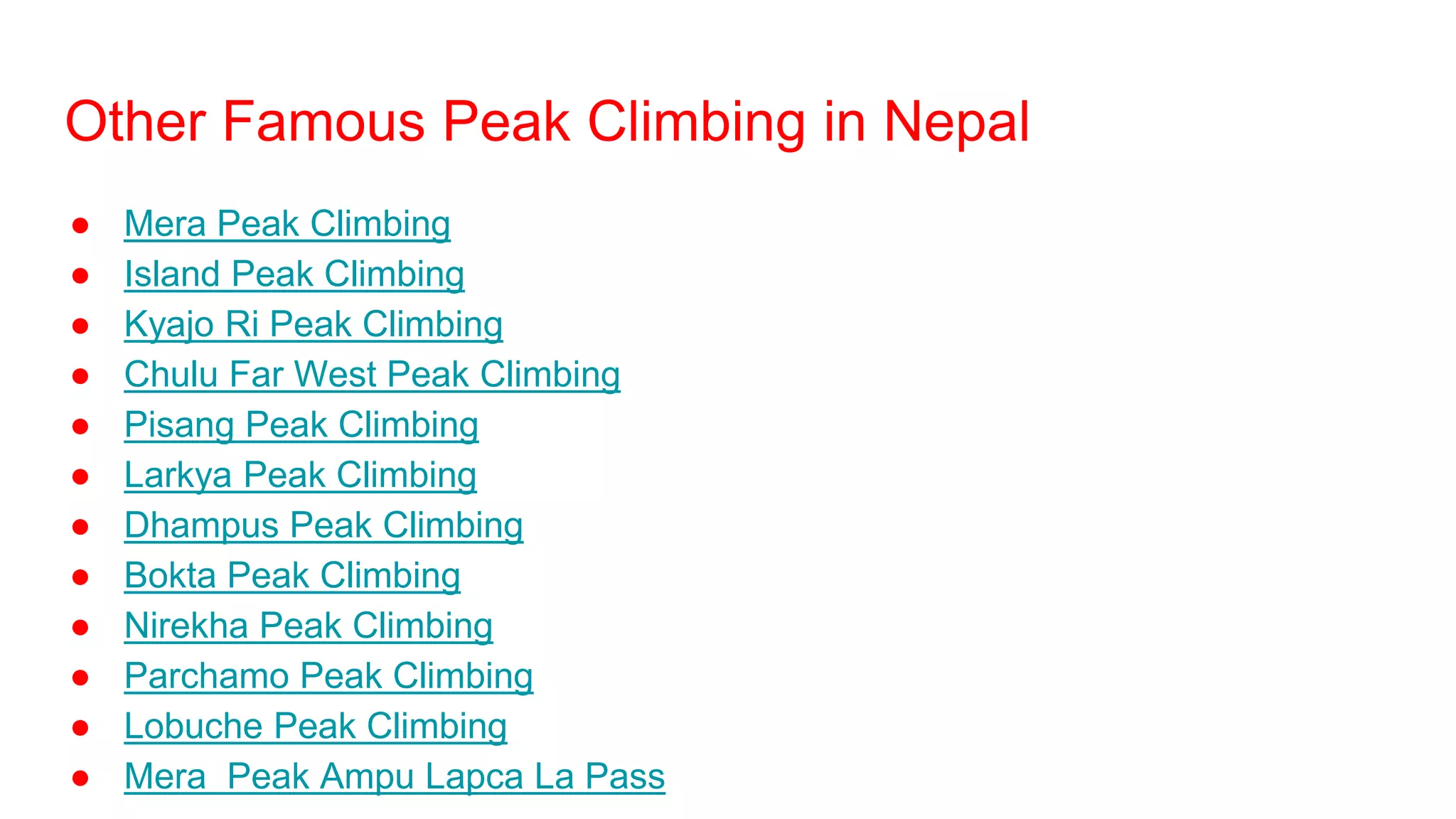 Larkya peak climbing | PPTX
