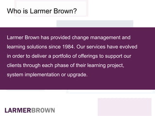 Larmer Brown & dominKnow Learning Systems Learning Technologies Seminar Presentatation | PPT