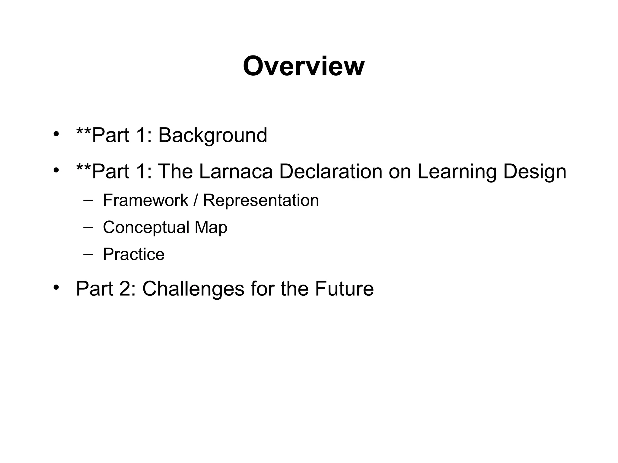 Larnaca Declarationpart1 Ppt