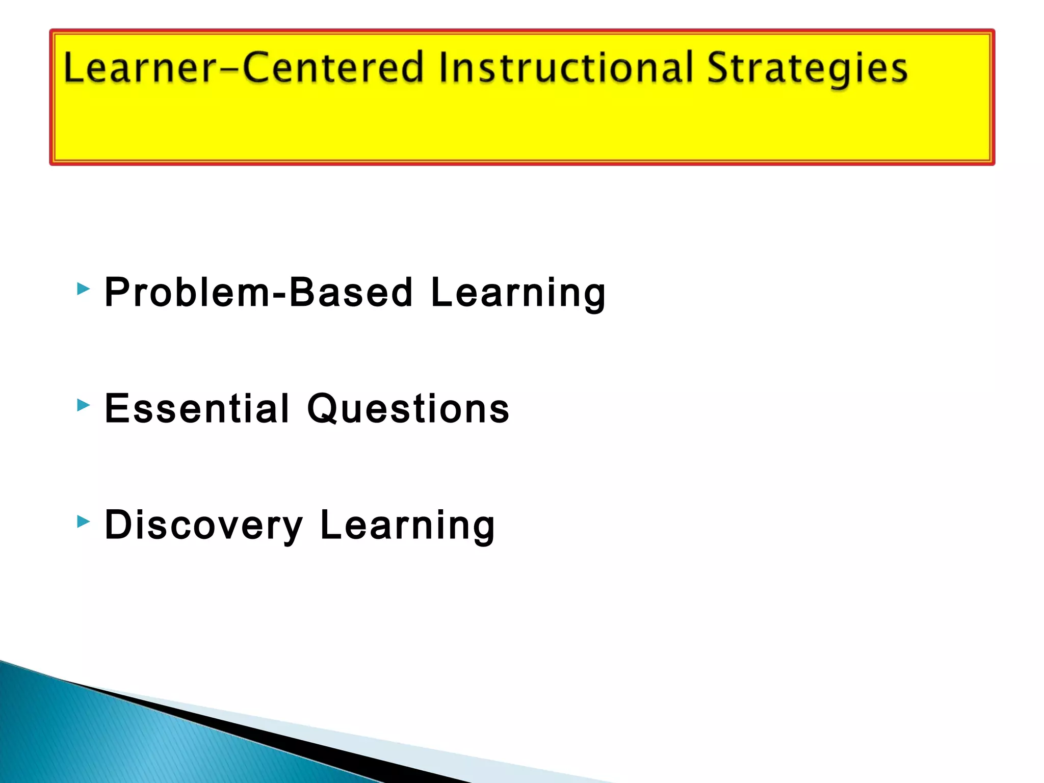 Learner centered lesson planning & instruction | PPT | Educational Assessment | Education