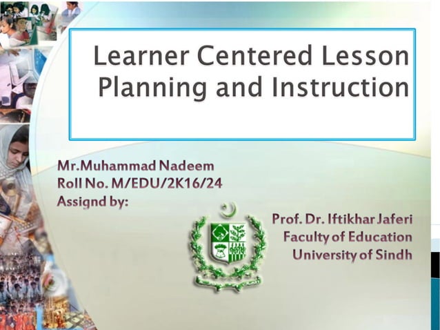 Learner centered lesson planning & instruction | PPT | Educational Assessment | Education