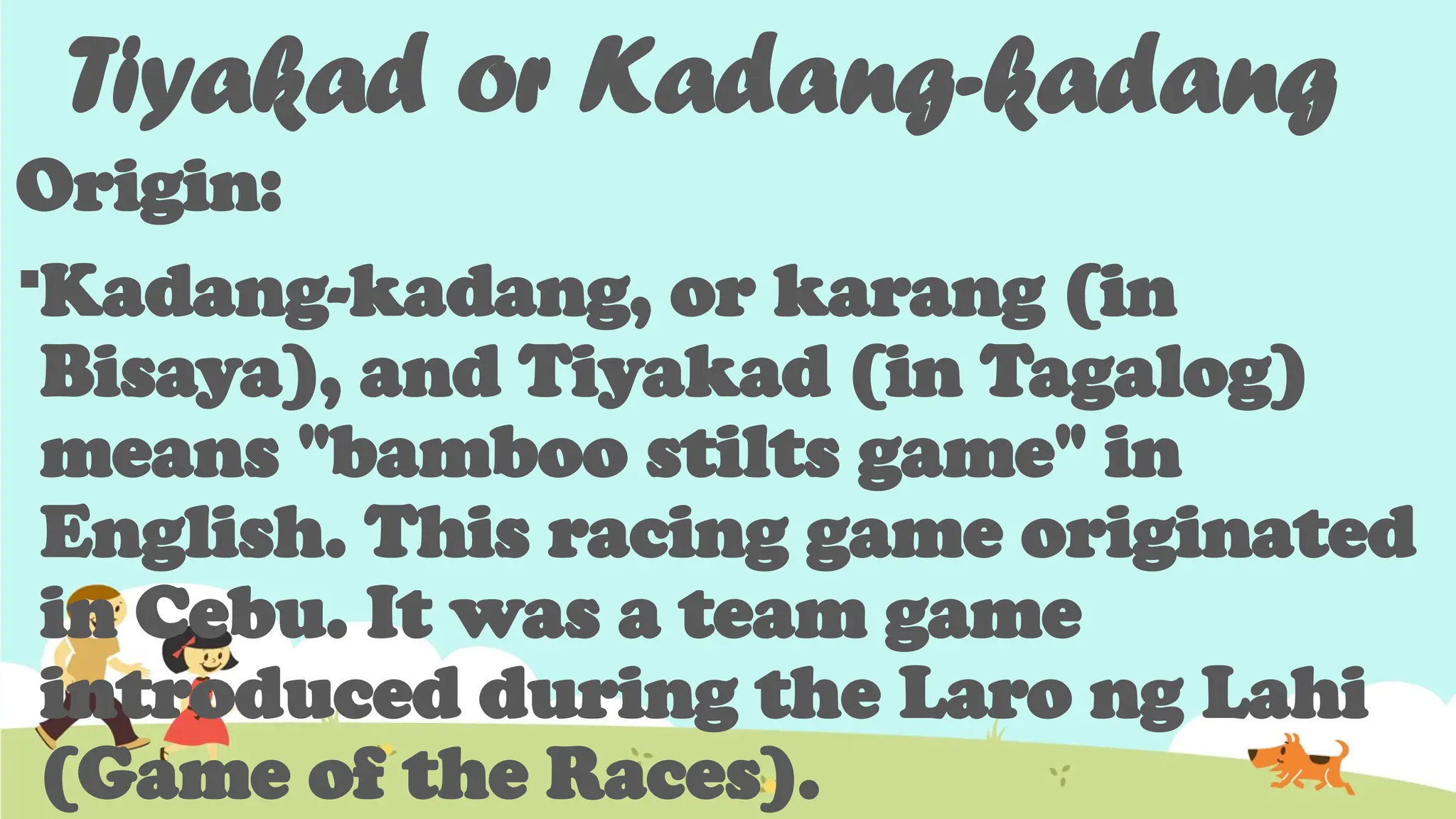 Physical Education Presenting the Laro-ng-Lahi ( Powerpoint Presentaion ...