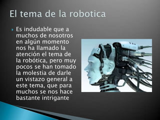 La robotica | PPTX