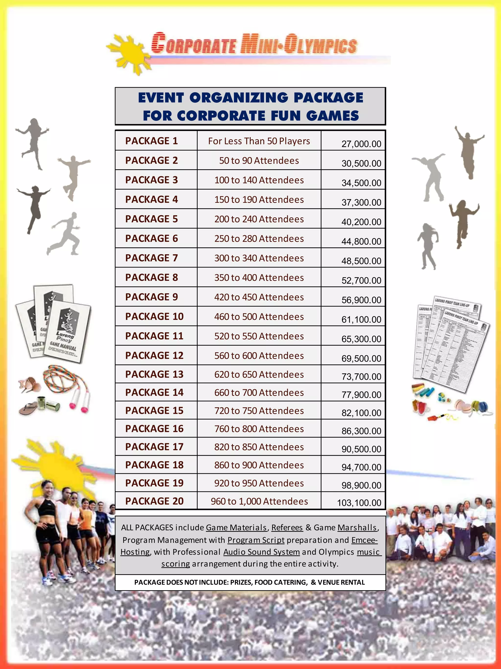 Larong Pinoy Company Sports Fest | PDF