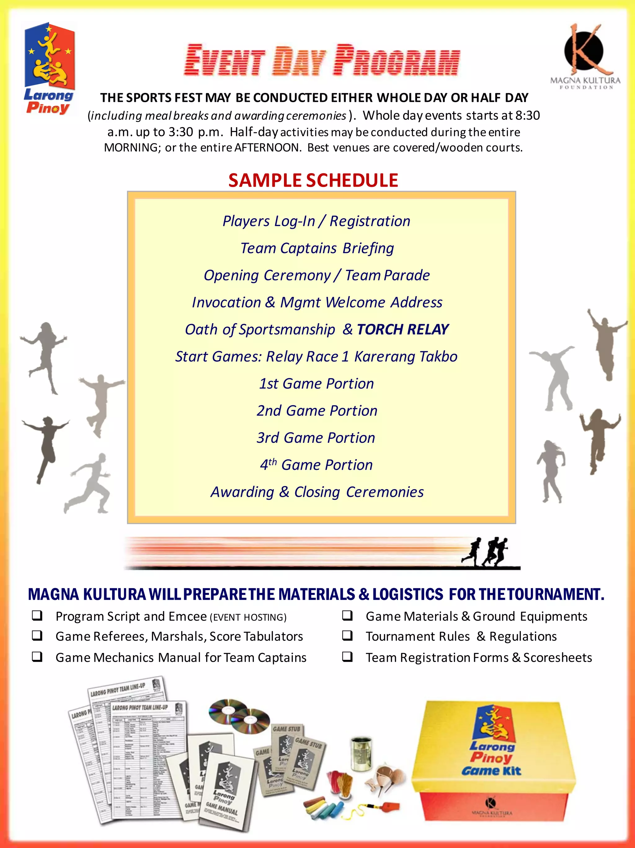 Larong Pinoy Teambuilding Sportsfest by Magna Kultura | PDF