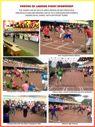 Larong Pinoy Teambuilding Sportsfest by Magna Kultura | PDF