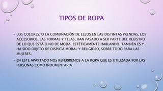La ropa | PPTX