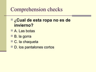 La ropa y las estaciones 4to | PPT