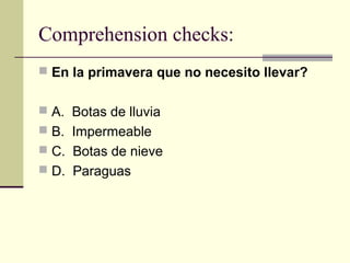 La ropa y las estaciones 4to | PPT