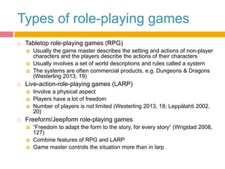 Larp in early childhood education_Tanja Lehto (Laurea UAS 2013) | PPTX