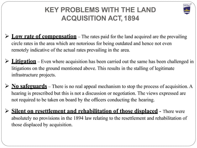 LARR act2013--.pptx | Agriculture | Industries