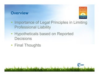 Lessons from the Courts: How to Limit Your Professional Liability | PPT