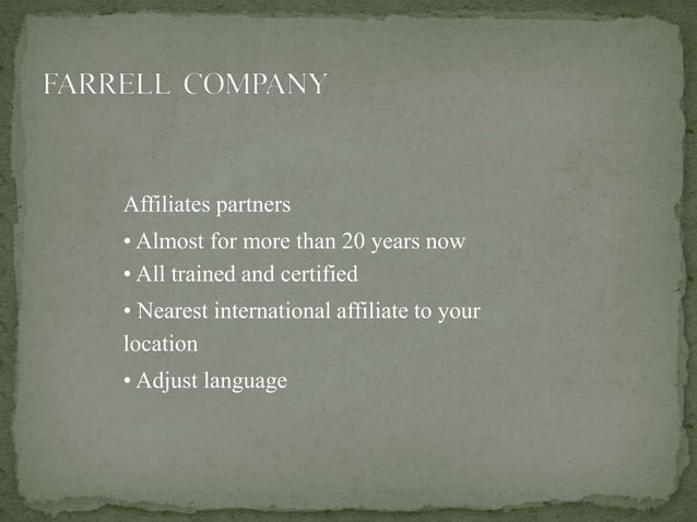 Larry farrell in entrepreneurship Special Report | PPT