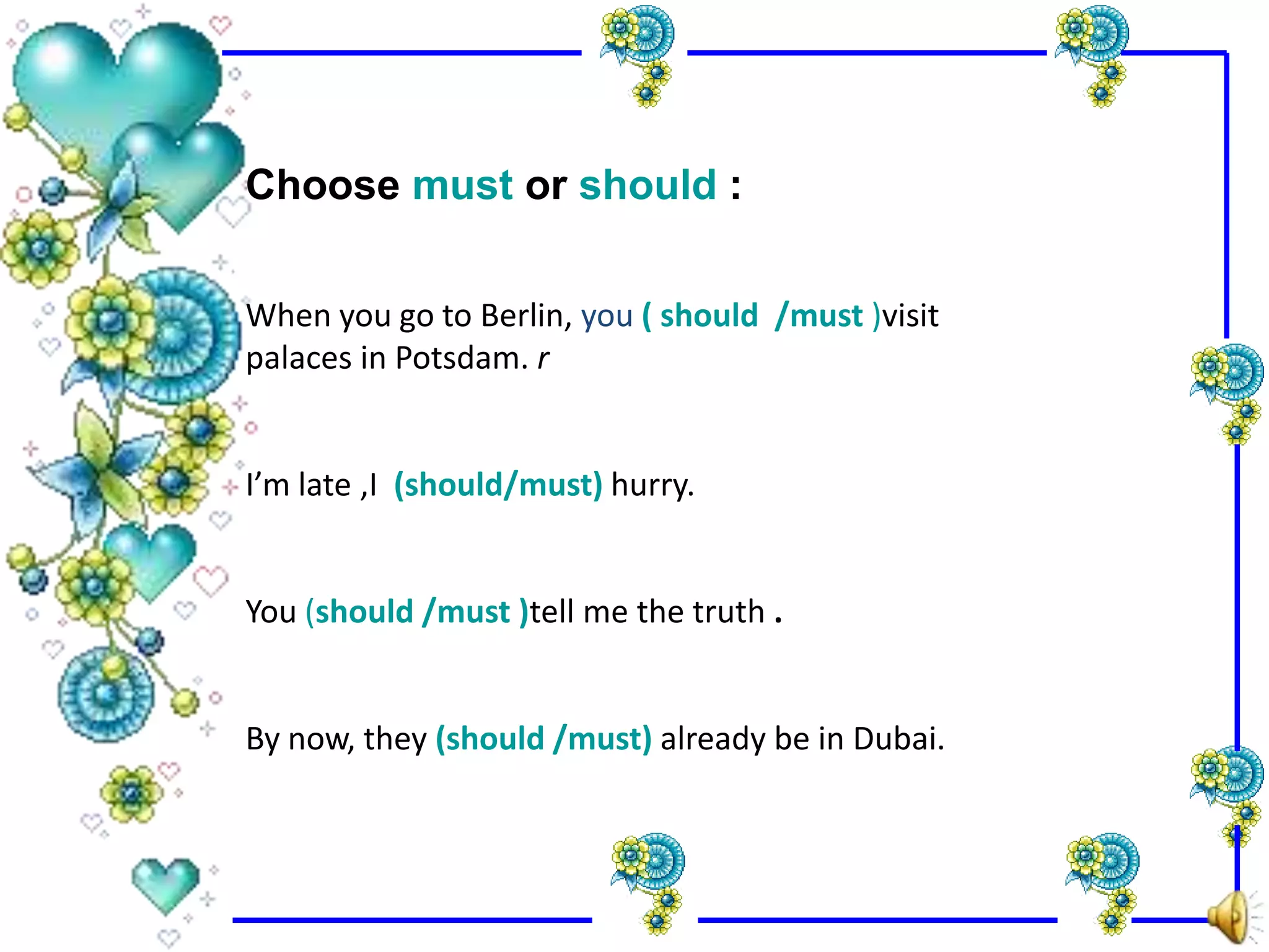 Should and Must | PPTX