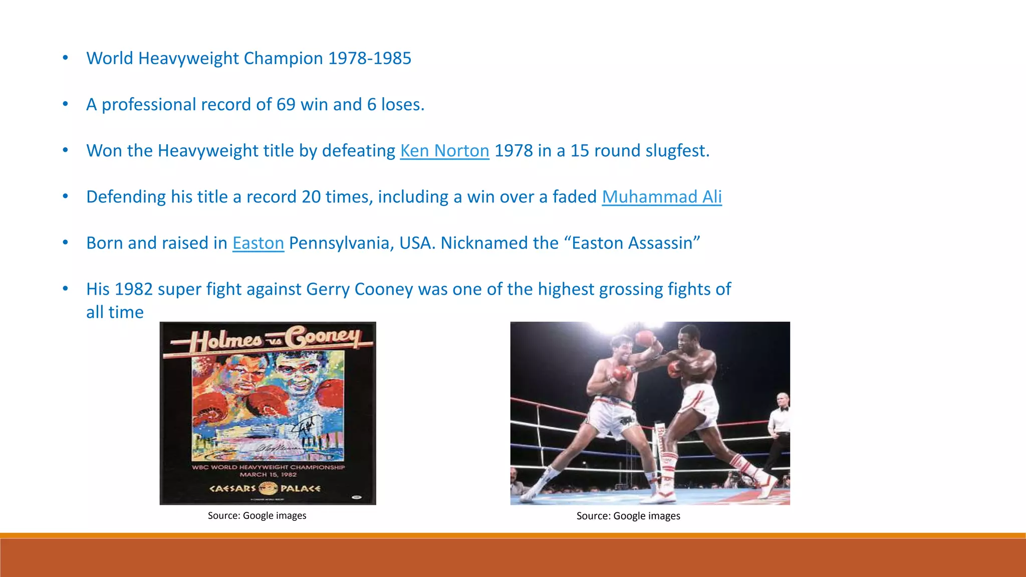 Larry Holmes PowerPoint Presentation | PPTX