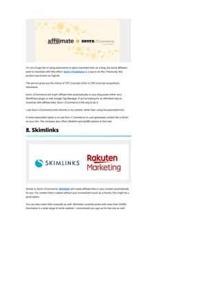 THE 9 BEST AFFILIATE MARKETING PROGRAMS FOR BEGINNERS | PDF